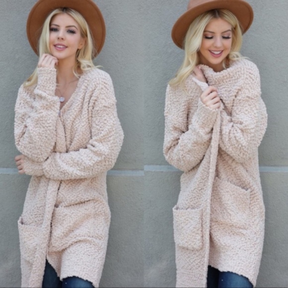 BellanBlue | Sweaters | Iris Uber Soft Popcorn Cardigan Taupe | Poshmark